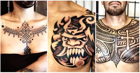 Updated Tribal Chest Tattoos