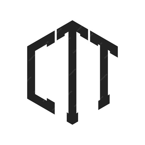 Premium Vector Ctt Logo Design Initial Letter Ctt Monogram Logo Using Hexagon Shape