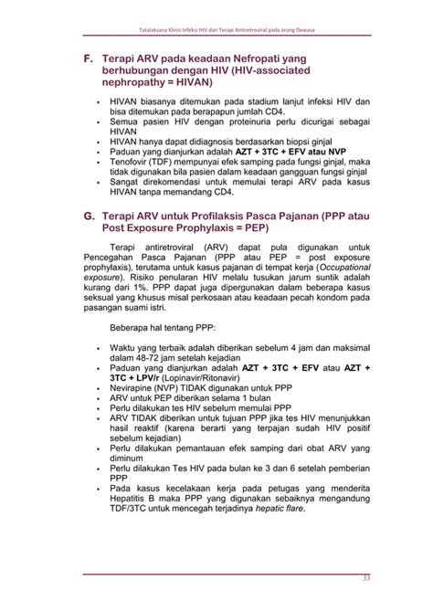 Tatalaksana Klinis Infeksi Hiv Dan Terapi Antiretroviral Pdf