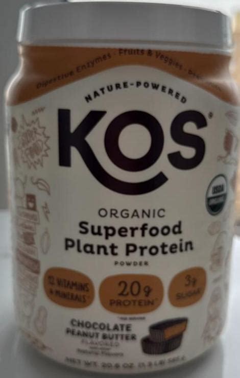 Organic Superfood Plant Protein Chocolate Peanut Butter Kos