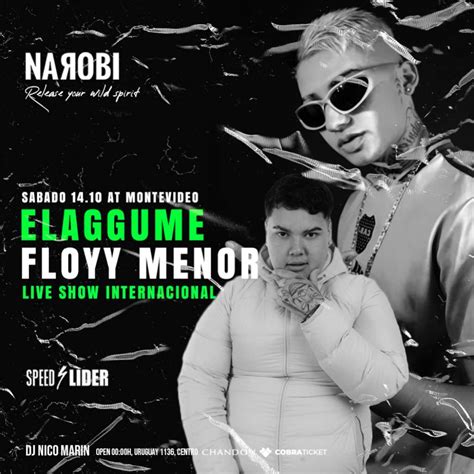 Sabado 14 Elaggume And Floyy Menor Live Show Cobraticket