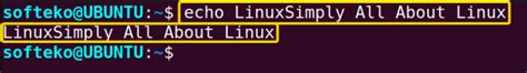 The Echo Command In Linux Practical Examples