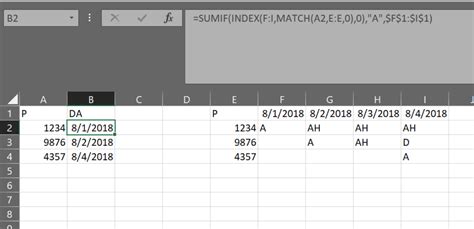 Need Excel Formula For Multiple Row Column Lookup Stack Overflow