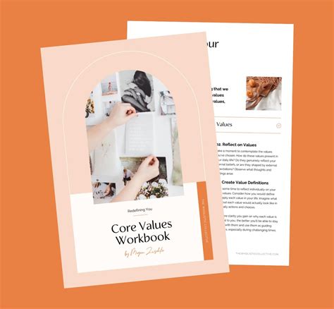 Core Values Printable Workbook Etsy