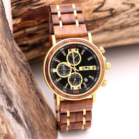 Sunrise Hawaiian Koa Wood And Steel Watch Koawood Ranch
