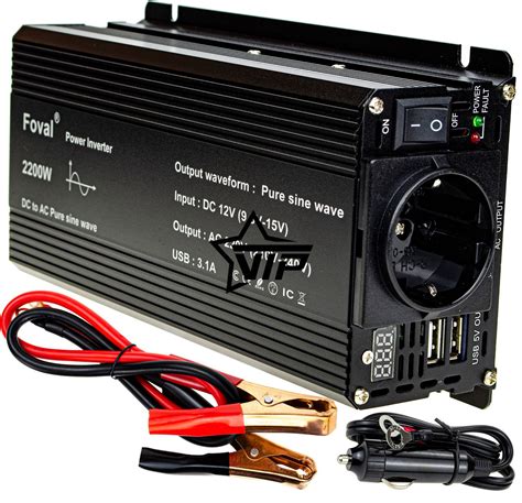 Инвертор 12V-220 "FOVAL 2200W", преобразователь напряжения 12V-220V ...