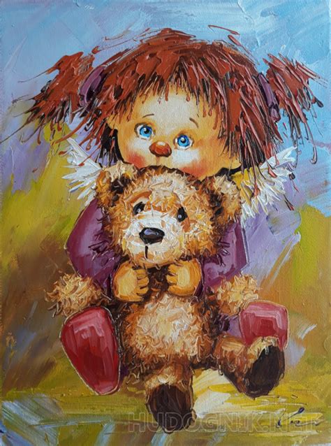 Картина Ангел Размеры 24x32 Год 2022 Цена 4000 рублей Художник Хованский Юрий Валентинович