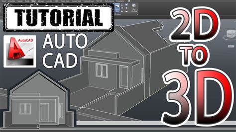 Autocad 3d House Modeling Tutorial Youtube