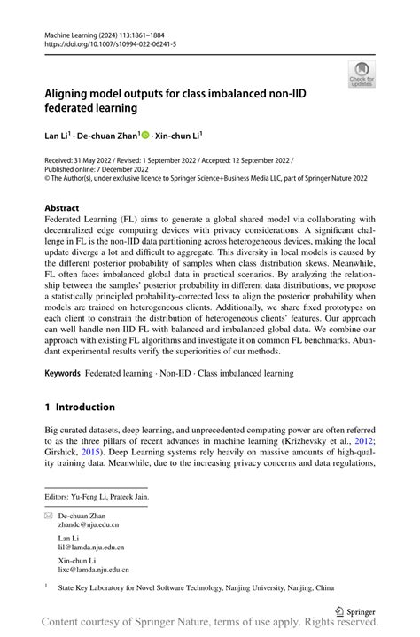 aligning model outputs for class imbalanced non iid federated learning