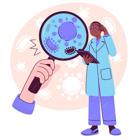 Free Vector Retroviruses Concept Illustration