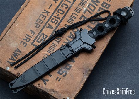 Benchmade Knives 185sbk Socp Fixed Blade Textured Black G 10 Cpm
