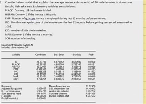Solved This Is An Econometrics Question Can You Look At The Chegg
