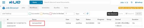 cdh版hue oozie调度，workflow之shell脚本执行以及日志查看 hue workflows 里面两个sh怎么执行 csdn博客