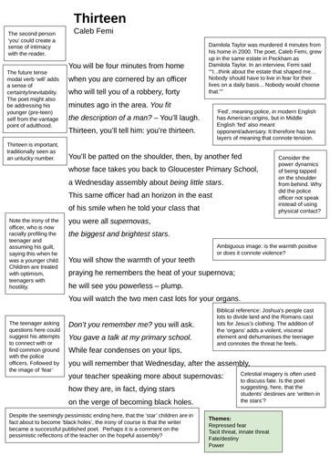 8 Fully Annotated Poems From Worlds And Lives Anthology Teaching