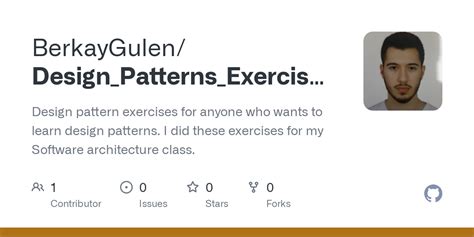 Github Berkaygulen Design Patterns Exercises Design Pattern