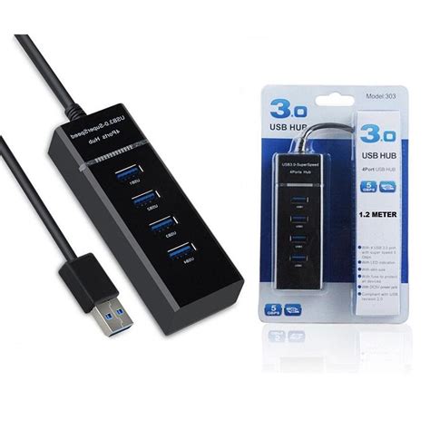 USB 3 0 SUPER SPEED 4 PORT HUB Shopee Malaysia