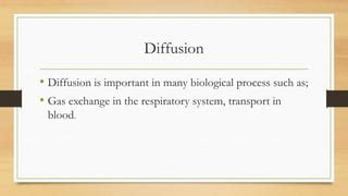 Diffusion In Biology Lower Secondary Pptx