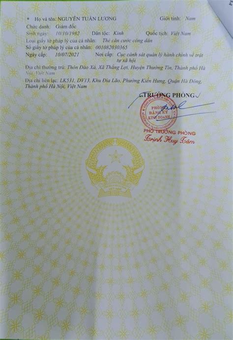 Giấy phép kinh doanh