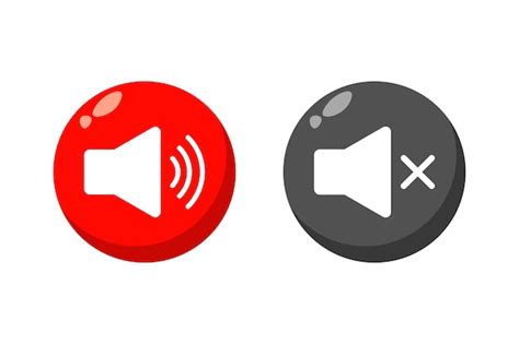 Premium Vector Speaker Icon Button Vector Illustration