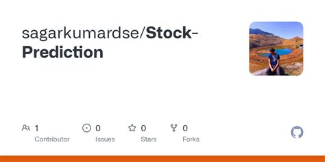 GitHub Sagarkumardse Stock Prediction