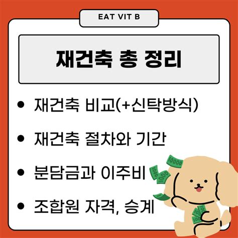 재건축 총 정리절차 신탁방식 비교 기간 재개발 비교 조합원 자격과 승계 분담금 이주비