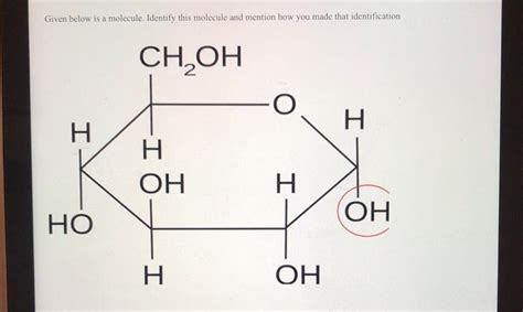 Solved Given Below Is A Molecule Identify This Molecule And Chegg Com