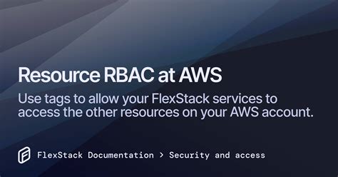 Resource Rbac At Aws Flexstack Documentation