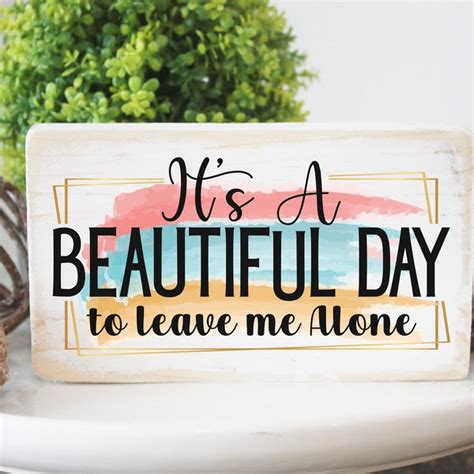 Funny Desk Sign Leave Me Alone Etsy
