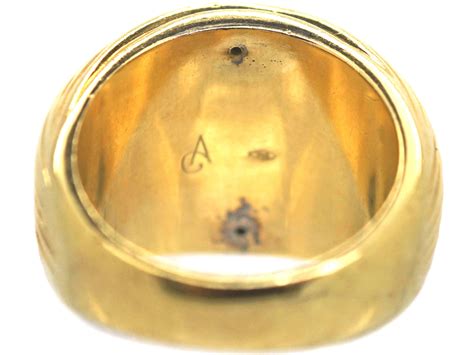 18ct Gold Linear Ring By Asprey 842p The Antique Jewellery Company