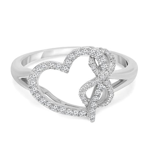 Silver 14ctw 925 Natural Diamond Ring