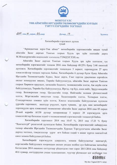 Хөтөлбөрийн хэрэгжилт дүгнэх тухай