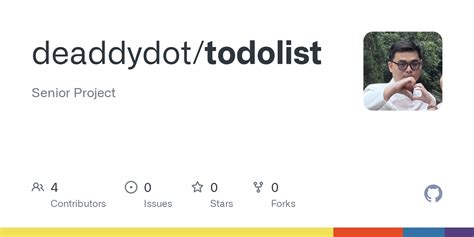 github deaddydot todolist senior project