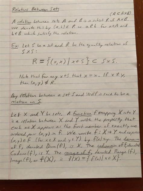 Professor Franks Math Blog Abstract Algebra Sets And Relations