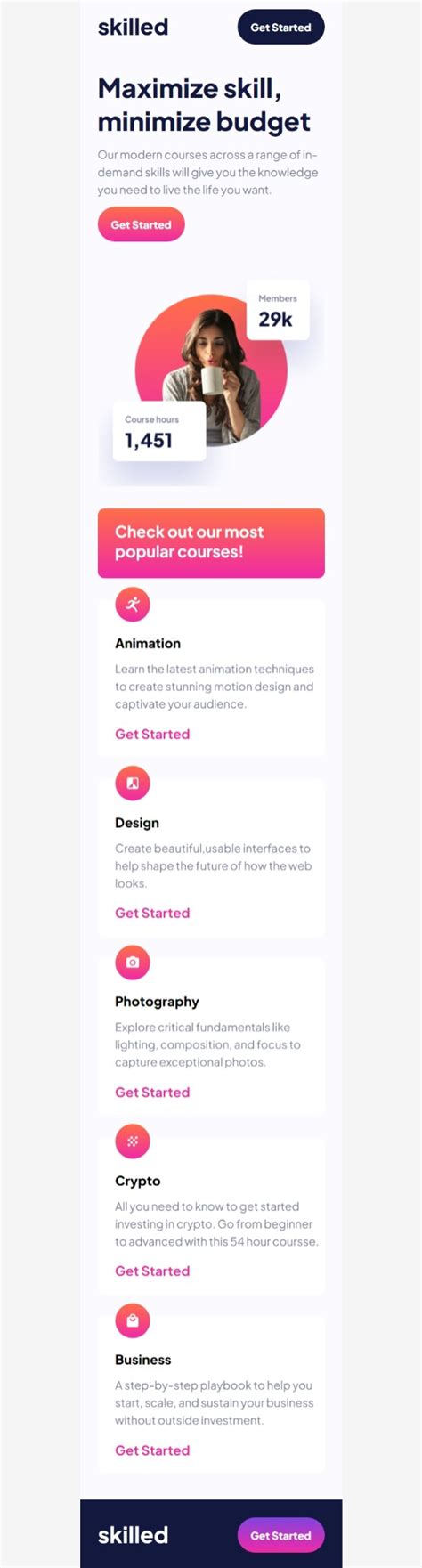 Github Maxiteddy E Learning Landing Page