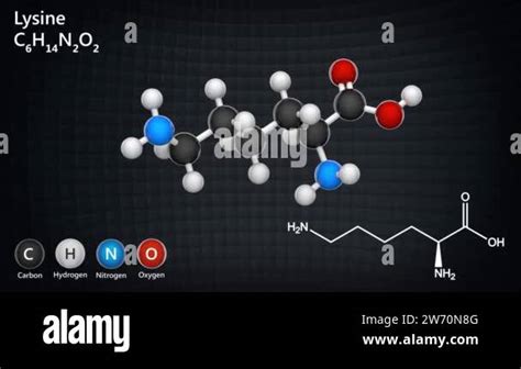 Lysine Chemical Formula Molecular Stock Videos And Footage Hd And 4k