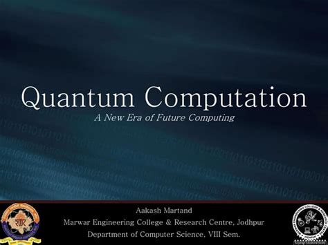 Quantum Computer Ppt Pptx