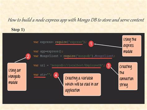 Connecting Nodejs And Mongodb Pptx Databases Computer Software And