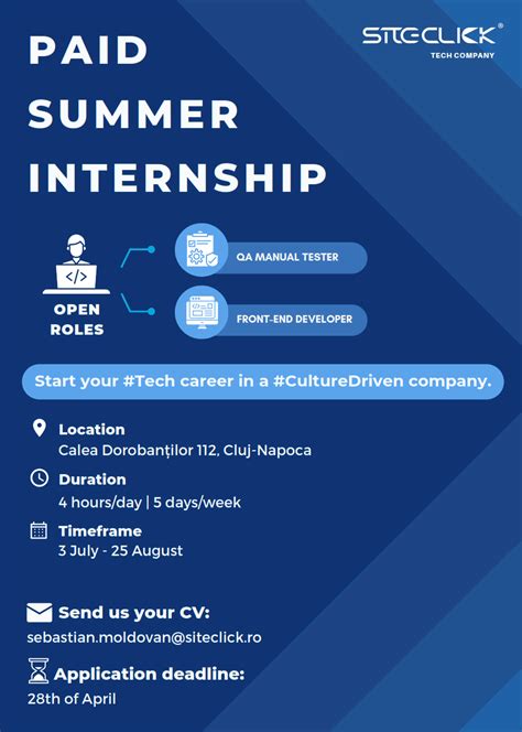 siteclick internship 2023 facultatea de matematică și informatică