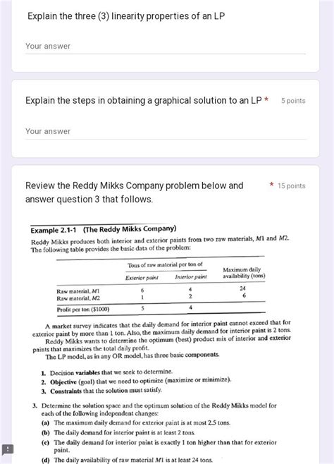 Solved Explain The Three 3 Linearity Properties Of An Lp