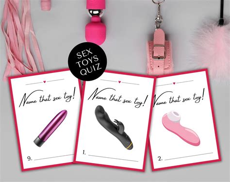 20 Sex Toys Quiz Cards Printable Girls Night Games Fun Ladies Night Bachelorette Party Ideas