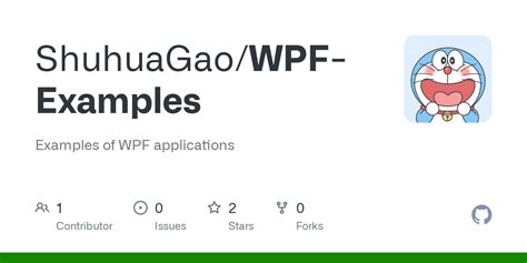 Github Shuhuagaowpf Examples Examples Of Wpf Applications