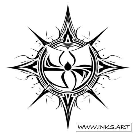 Tattoo Design Geometric Wu Tang Clan Emblem Style Tribal Tattoo Design Geometric Wu Tang Clan Emblem Style Tribal