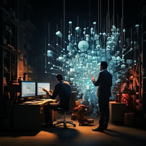 Premium Ai Image Cyberspace Networking Concept