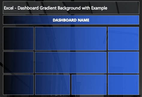 Gradient Background For Dashboard In Excel Creative Beautiful Spreadsheet Template Etsy