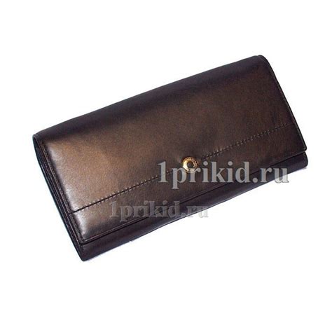 Кошелек JCCS на молнии женский чёрный натуральная кожа 20x10см/64085 ...