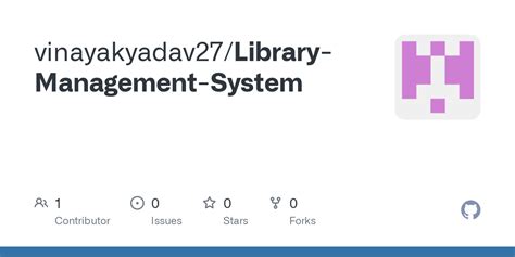 GitHub Vinayakyadav Library Management System