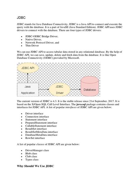 jdbc pdf databases sql