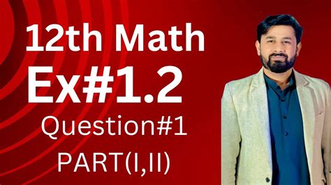 Exercise12question1iii2nd Year Mathchapter1 Functions
