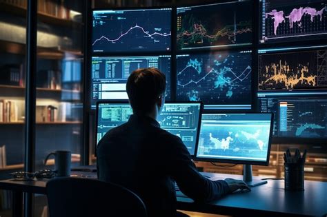 Premium Photo Seasoned Data Scientist Analyzing Complex Generative Ai