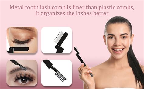 Czzxi 4pcs Eyelash Comb Lash Separator Eyebrow Brush And Brow Spoolie For Removes